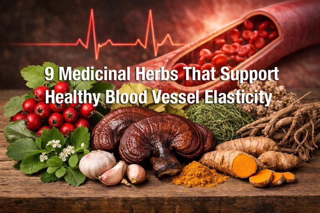 9 Medicinal Herbs That Support Blood Vessel Elasticity