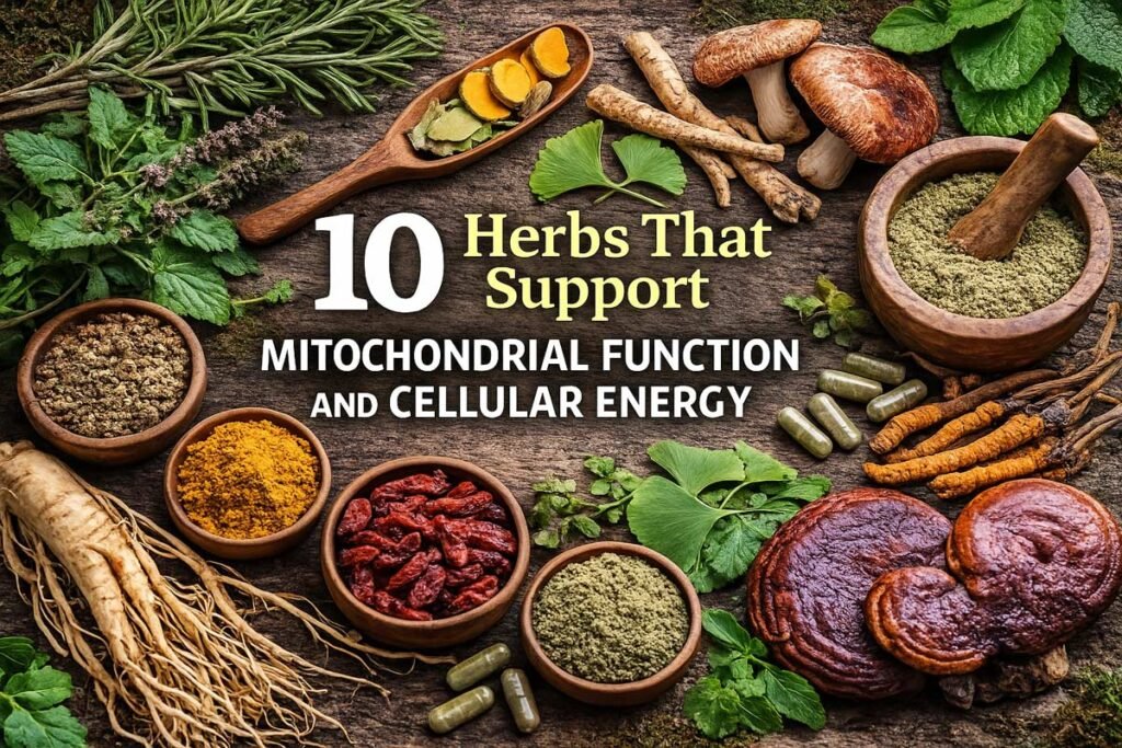 Cellular Energy: 10 Herbs Boosting Mitochondria