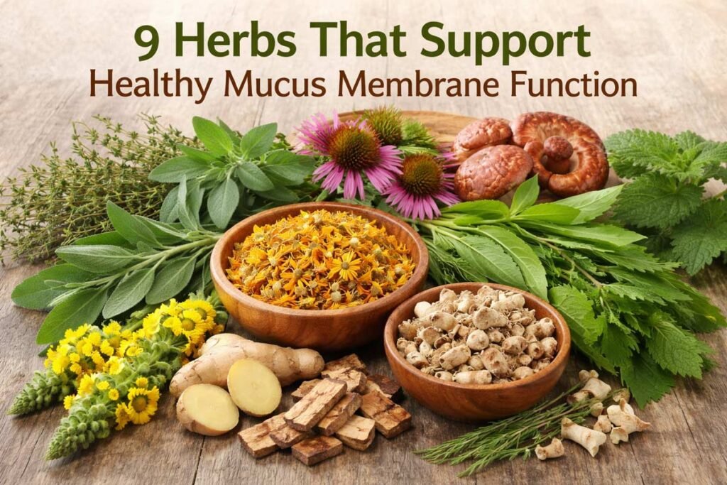 Mucus Membrane Function Support With 9 Healing Herbs
