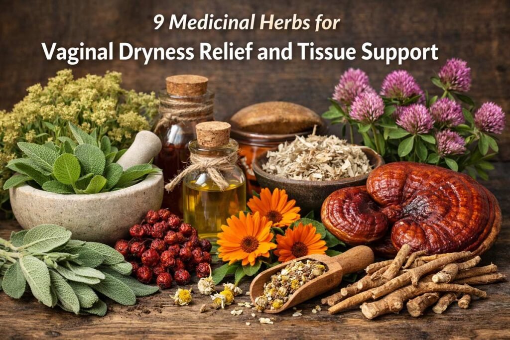 9 Herbs for Vaginal Dryness Relief and Tissue Support